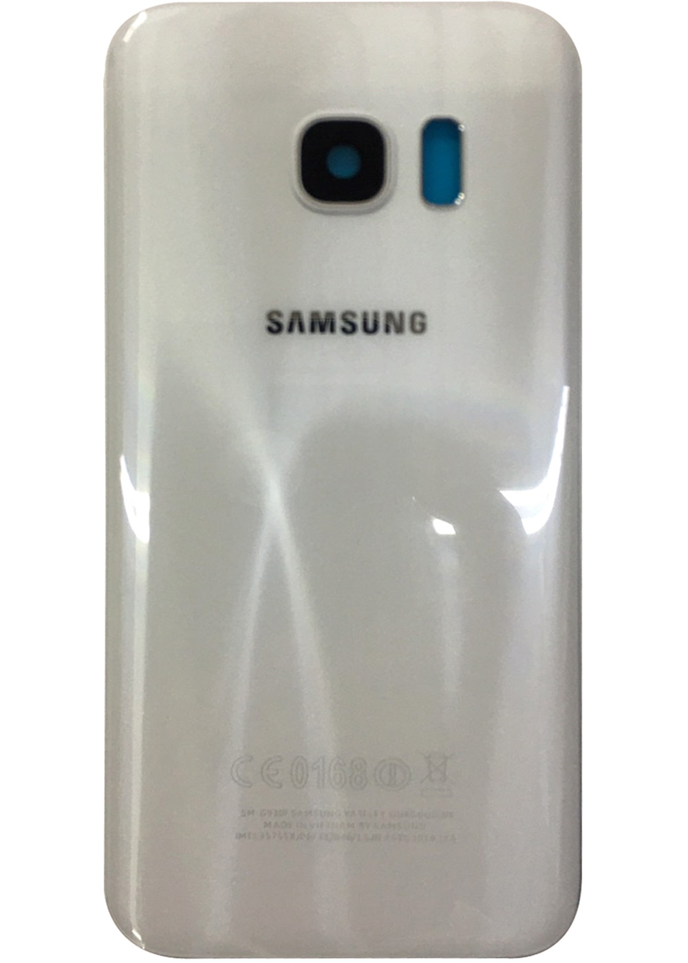 Back Glass Samsung Galaxy S7 with Camera Lens White | Cellaron