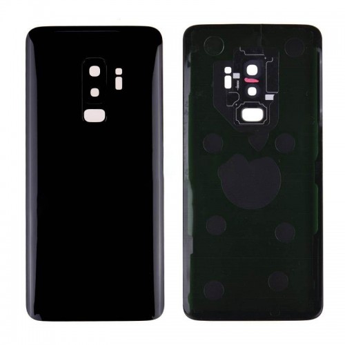 Back Glass Samsung Galaxy S9 Plus with Camera Lens Black | Cellaron
