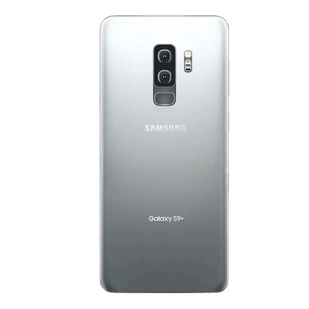 Back Glass Samsung Galaxy S9 Plus with Camera Lens Silver | Cellaron