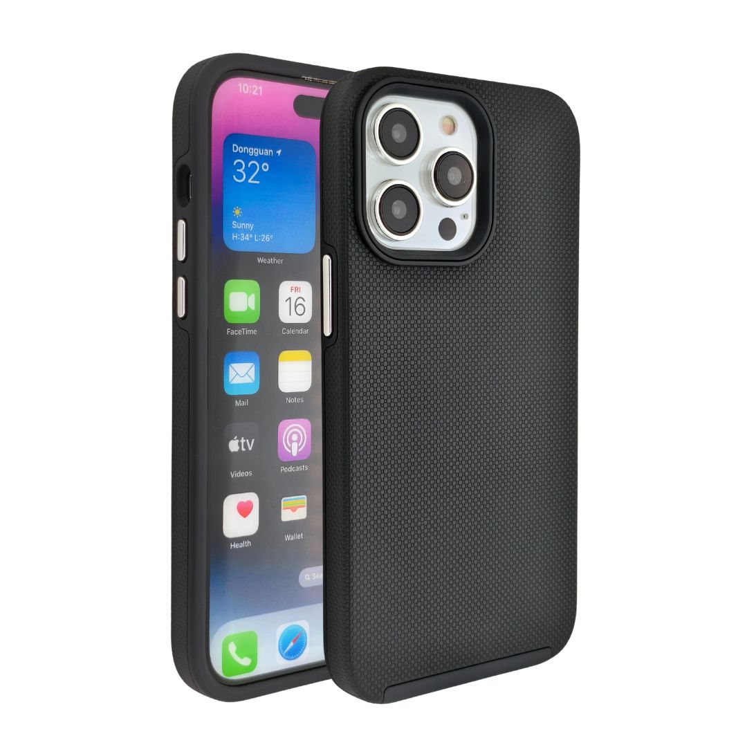 iP15/iP14/iP13 Rugged Case Black | Cellaron
