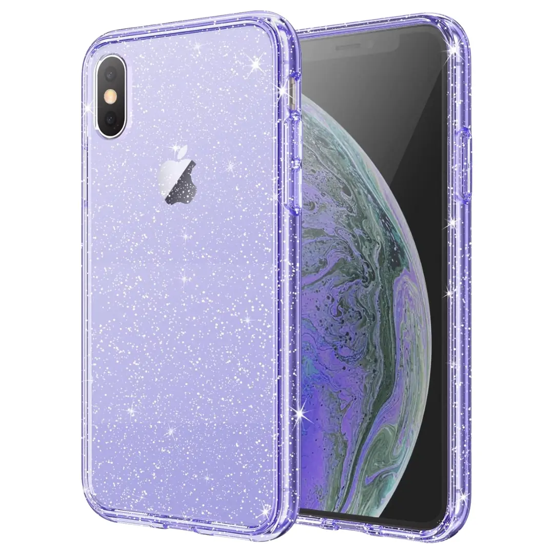 iPhone X/XS Fleck Glitter Case Purple | Cellaron