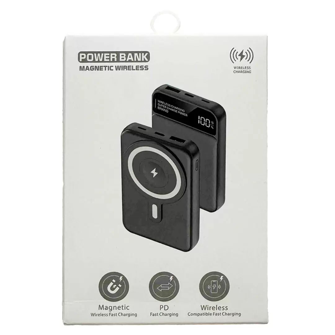 Power Bank- Magnetic Wireless 10000mAh PD 22.5w Black | Cellaron